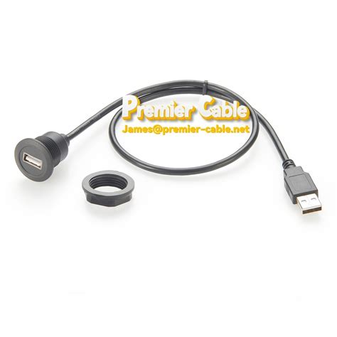 Usb Adapter Panel Mounted Circular Industrial Waterproof Circular Connector Manufacturer
