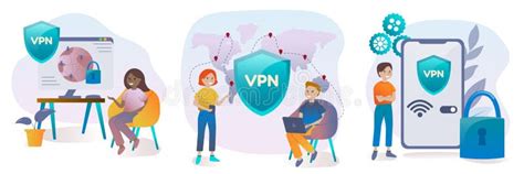 Cybersecurity And Virtual Private Network Set People Using Vpn For