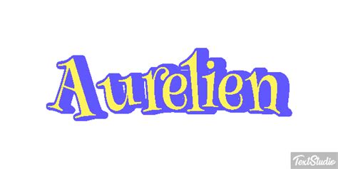 Aurélien Prénom Designs De Logo En  Animé