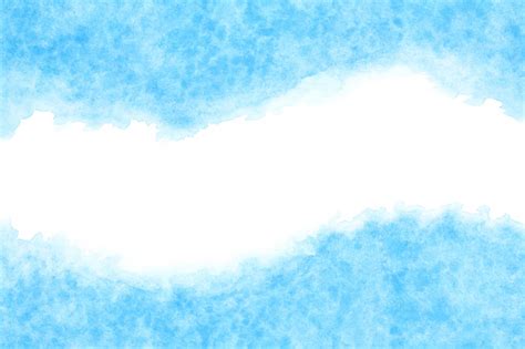 파스텔 컬러 블루 워터 웨이브 추상적 인 자연 수채화 핸드 페인트 배경 벡터 일러스트레이션 거친에 대한 스톡 벡터 아트 및 기타 이미지 Istock