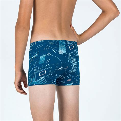 Maillot De Bain Garçon 500 Fitib Bleu Nabaiji Décathlon