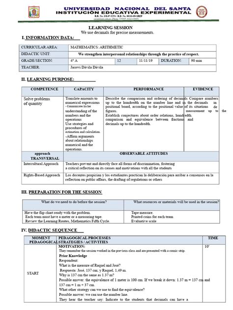 Arithmetic Session We Compare Decimal Numbers Pdf Numbers