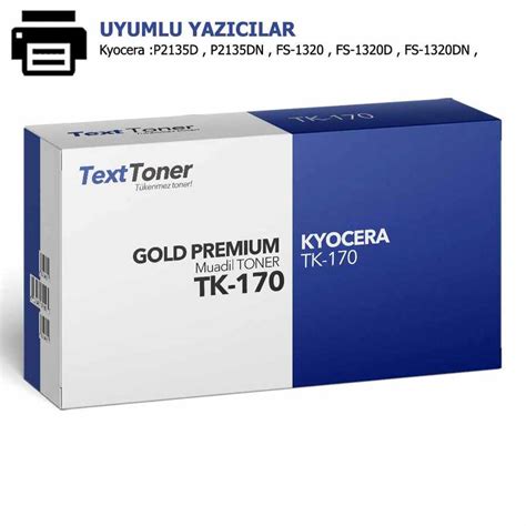 Kyocera TK-170 Muadil Toner, Siyah | Text Toner