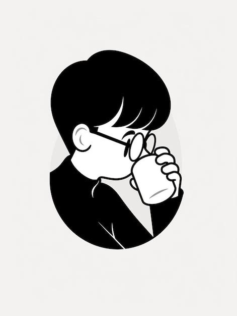 Premium Photo A Close Up Of A Person Drinking A Cup Of Coffee Generative Ai