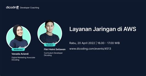 Dicoding Developer Coaching 48 Back End Layanan Jaringan Di AWS