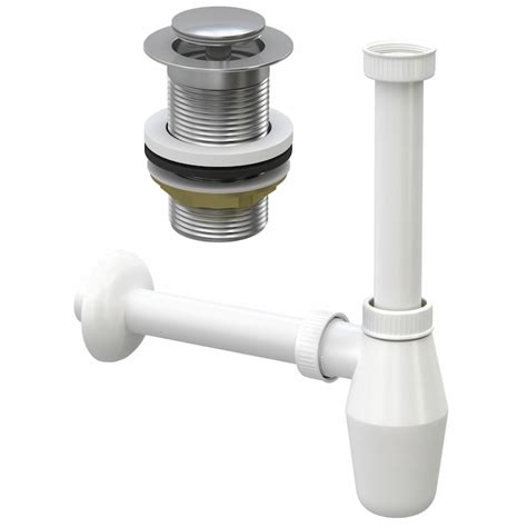 Сифон за мивка Клик клак Без преливник Emag Bg