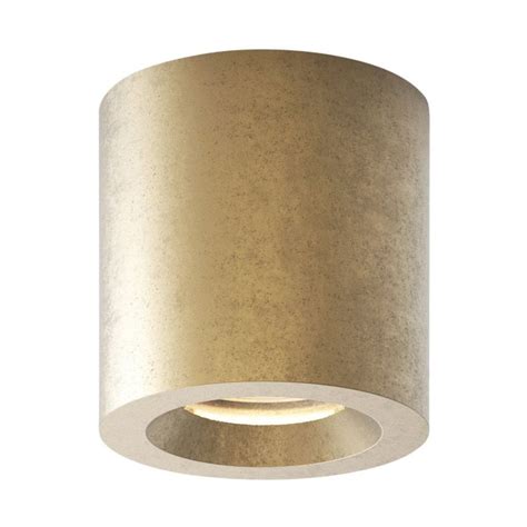 Kos Round Surface Mounted Downlight In Solid Brass Downlights Lamp