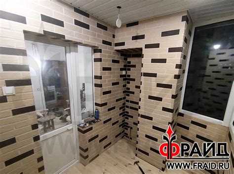 Отделка лоджии дома термопанелями Фрайд Эконом Комплект с клинкерной плиткой Cerrad