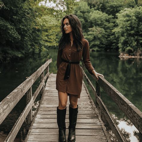 Brown Dress Outfit Ideas