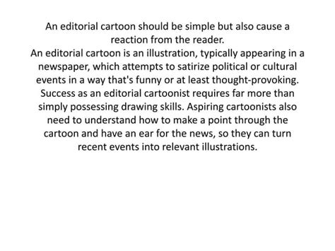 Journalism Editorial Cartooning Elementary Pptx