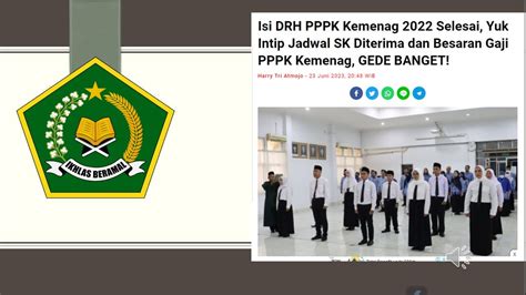 Isi Drh Kemenag Selesai Jadwal Sk Diterima Besaran Gaji Pppk
