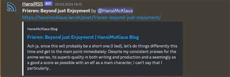 How To Create A Simple Rss Bot For Discord Hansimcklaus Blog