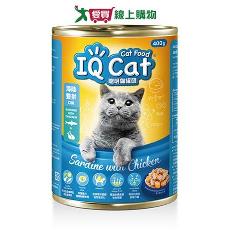IQ CAT聰明貓罐頭海陸雙拼口味400G愛買 主食餐盒 餐包 Yahoo奇摩購物中心