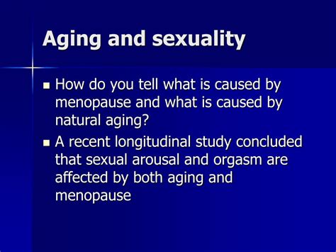 PPT Sex Menopause And Aging PowerPoint Presentation Free Download ID 333988