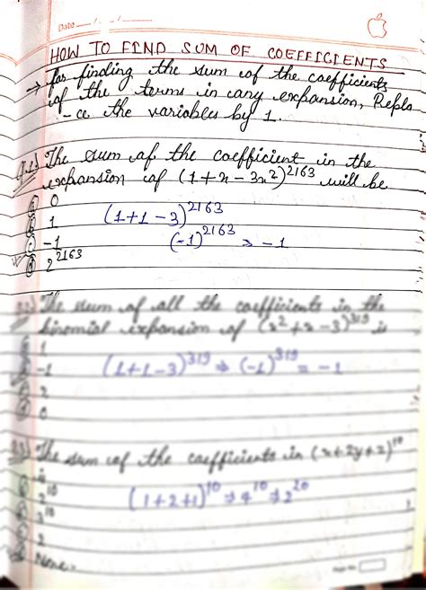 Solution Mathematics Binomial Theorem Part Studypool