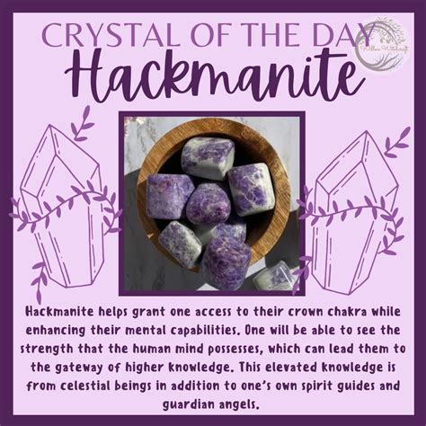 Hackmanite Crystal Meaning Crystal Healing Stones Crystal Healing Chart Crystals Healing