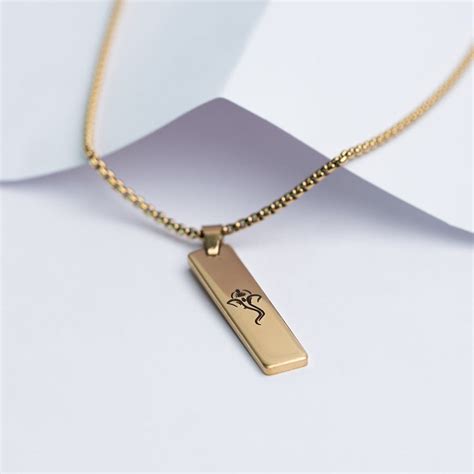 Ganpati Bappa Tag Necklace For Men Spiritual Jewelry Foundation T