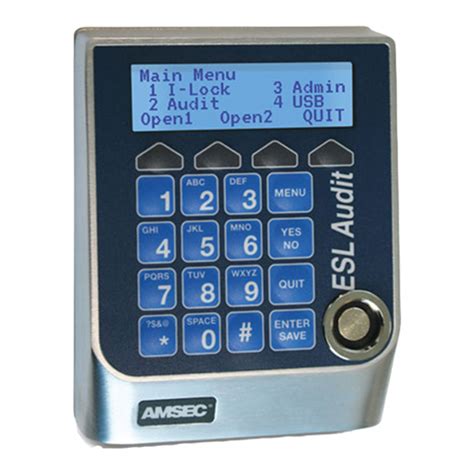 Amsec Eslaudit Operating Instructions Manual Pdf Download Manualslib