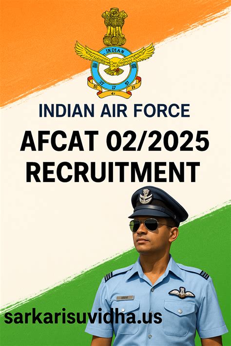 Indian Air Force Afcat 02 2025 Online Form Apply Now Eligibility Dates And Vacancy Details