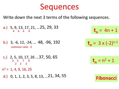Ppt 23 Sequences And Series Powerpoint Presentation Free Download