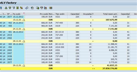 SAP Ejemplos ABAP ALV Factory Ordenamiento Totales Y Subtotales