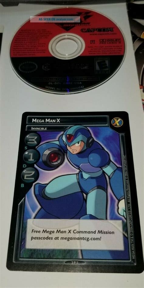 Very Rare Trading Card Mega Man X Command Mission Gamecube 58493604