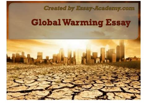 Global Warming Essay Pdf