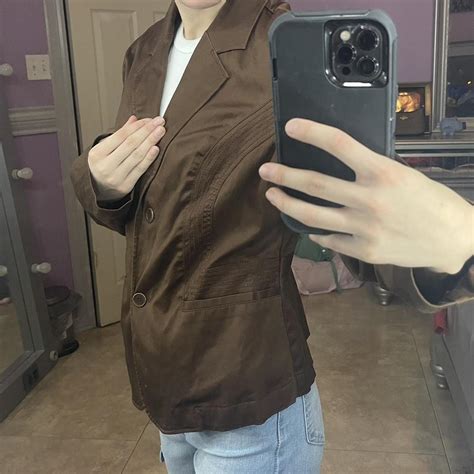 Cute Brown Jacket💓 Depop