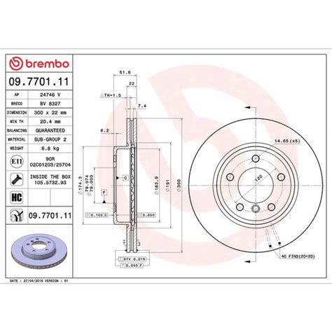 Brembo Oe Front Brake Kit Prem Nao Ceramic Padsprem Uv Coat Rotors