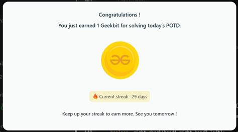 Day 29 Of 100daysofcode Nailing Geeksforgeeks Problem Ganesh Shete Posted On The Topic