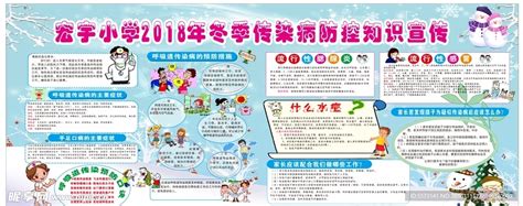 冬季传染病健康教育宣传栏设计图广告设计广告设计设计图库昵图网