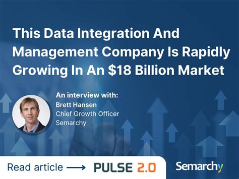 Semarchy On Linkedin “the Data Market Is Large And Dynamic With Our