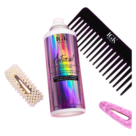 Igk Dry Hair Mask Antisocial Overnight Bond Building Bath And Beauty Fast Delivery By App Or