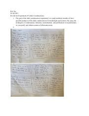 Pre Lab For Experiment 9 Aldol Exp Eric Jue 1 Pdf Eric Jue 01 20