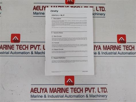 Onity Ht22p Encoder 15v Ac Dc 18w Aeliya Marine