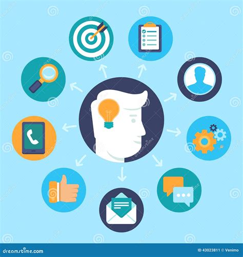 Concepto De Los Recursos Humanos Del Vector En Estilo Plano Ilustración