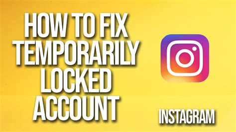 How To Fix Temporarily Locked Instagram Account Youtube