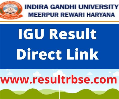 Igu Odd Sem Result 2025 Ug Pg 1st 3rd 5th Sem Result Name Wise