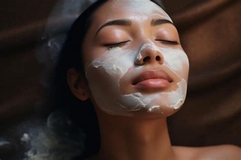 Premium Ai Image An Asian Woman Doing Facial