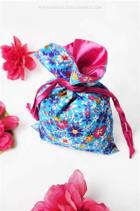 How To Make A Lined Drawstring Bag In Different Sizes