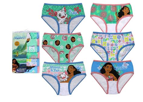 Moana Disney 6 Pack Brief Underwear For Girls Walmart Canada