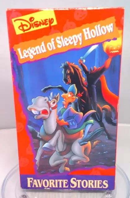 VHS DISNEY FAVORITE Stories Legend Of Sleepy Hollow Vintage 1992