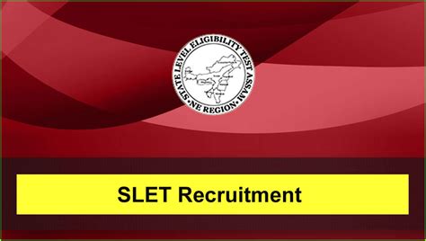 Slet Recruitment 2025 State Eligibility Test Set Apply Online
