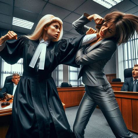 Judge V Lawyer Catfights 18 By Tragiccatfightfan On Deviantart