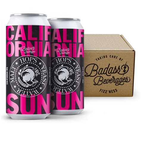 Badass California Sun Ipa 12x 440ml Cans Inc Freight Craft