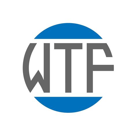 Wtf Letter Logo Design On White Background Wtf Creative Initials Circle Logo Concept Wtf