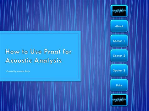 Ppt How To Use Praat For Acoustic Analysis Powerpoint Presentation