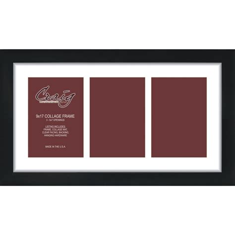 Craig Frames 1wb3 Contemporary 3 Photo Collage Frame With 3 5x7