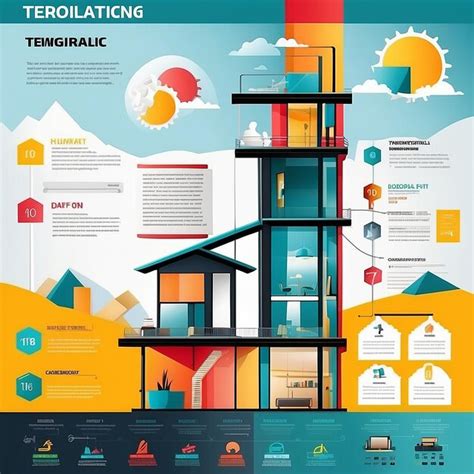 Premium Photo Dynamic Architecture Infographic Template Steps Growth