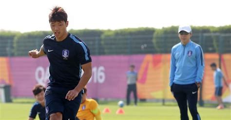 페널티킥 연습하는 올림픽 축구 대표팀
